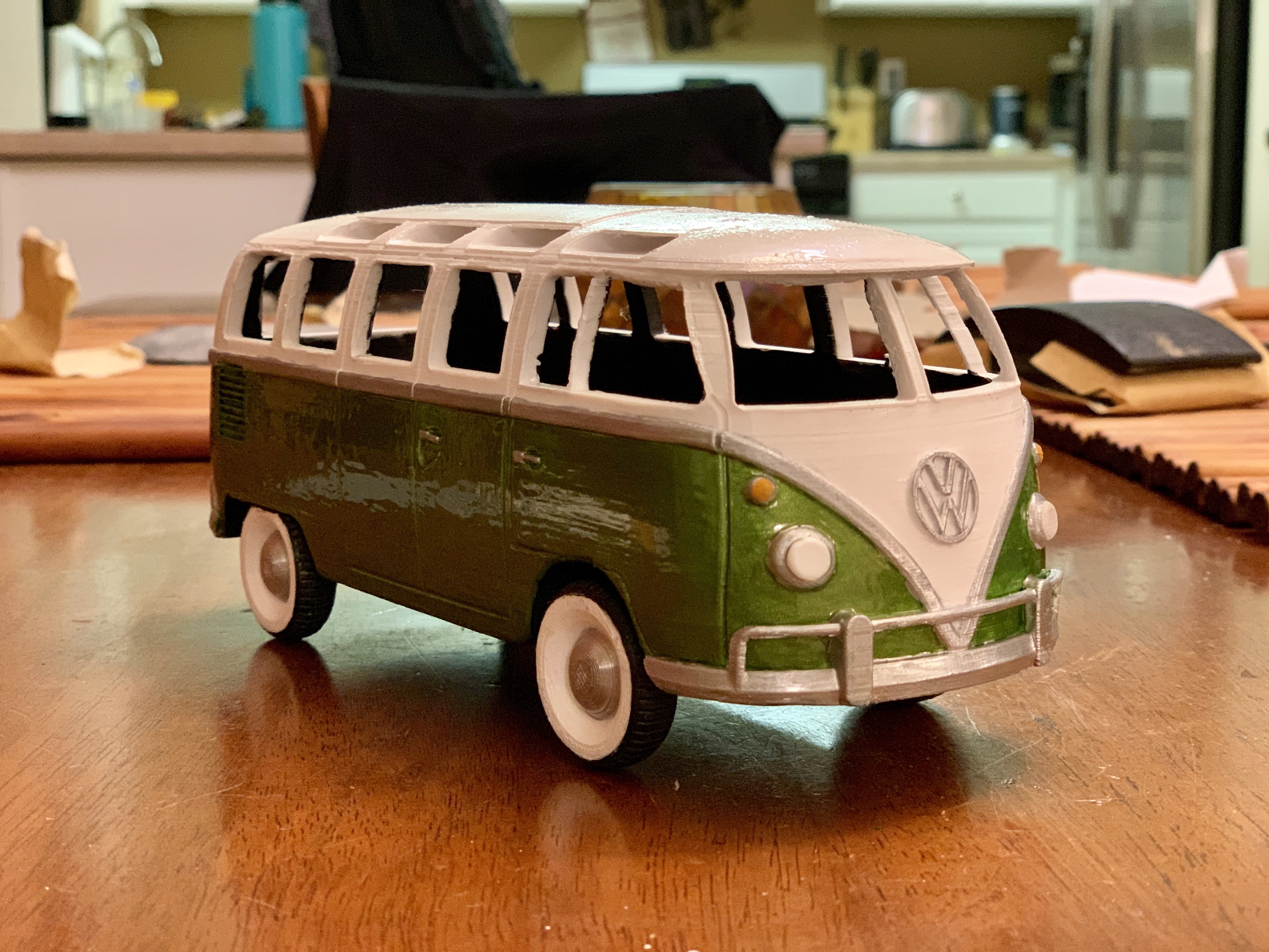 Volkswagen Bus des années 1970 imprimé en 3D • Fabriqué avec une ...