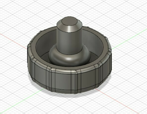Free 3D file Z-Axis Manual Adjustment Knob (also Creality Ender 2, 3, 3 ...