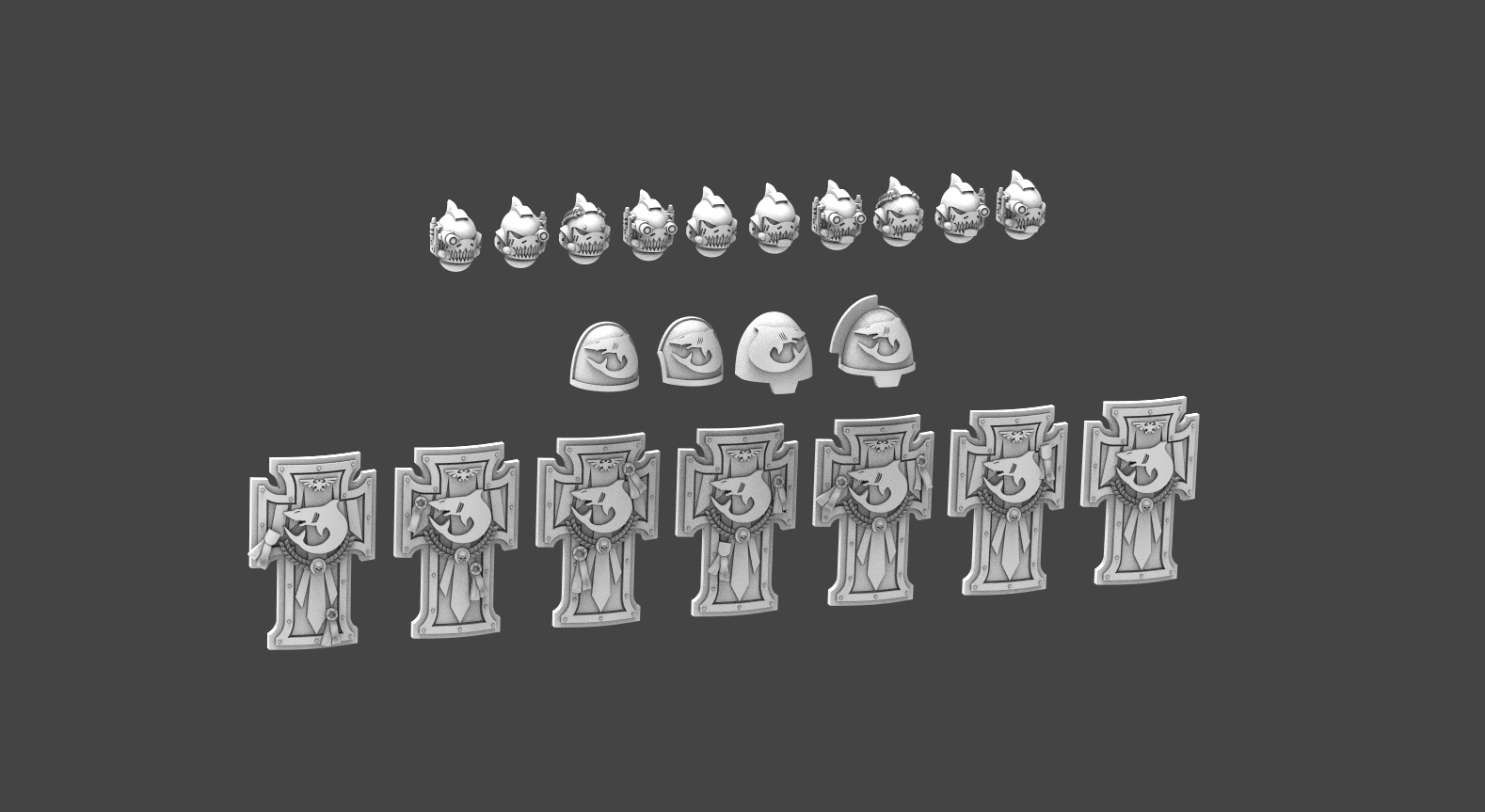 STL file Space Shark Customization Bundle 🛰・3D print design to download ...