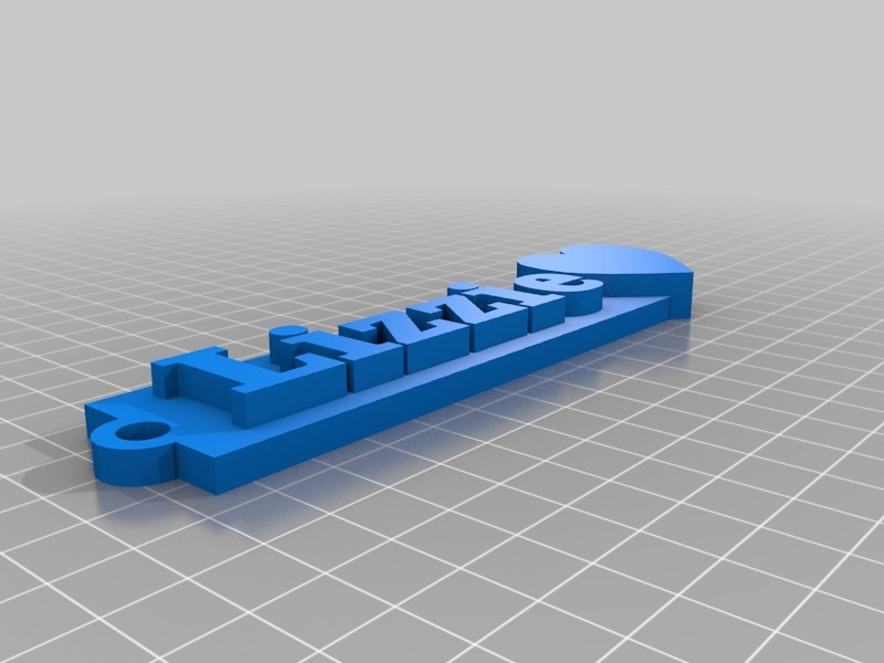Free 3D file Lizzie_Keychain・3D printing design to download・Cults