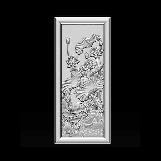 Download STL file 3D STL Models CNC Router - Decorative lotus flower ...