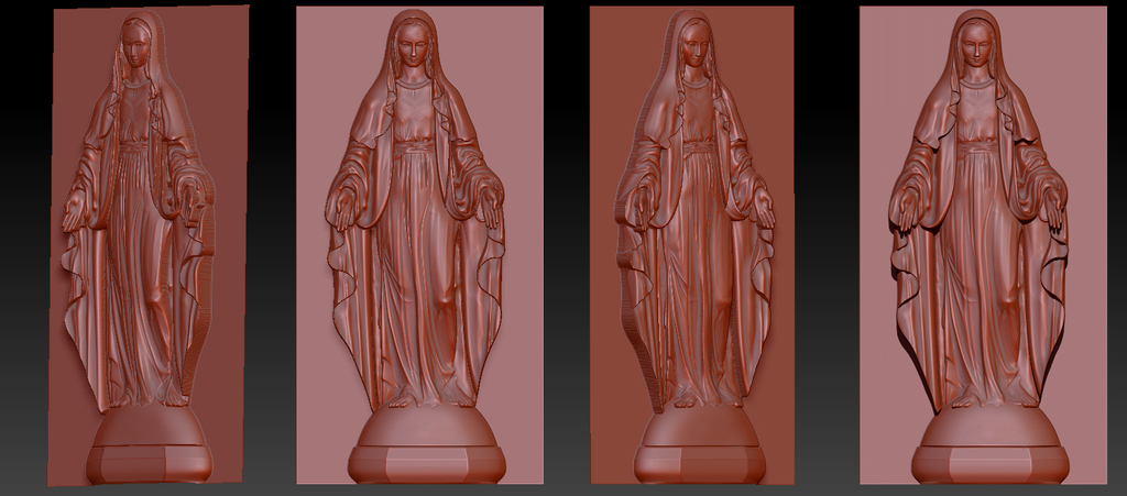 Free 3D file Virgin Mary Statue 💍・Template to download and 3D print・Cults
