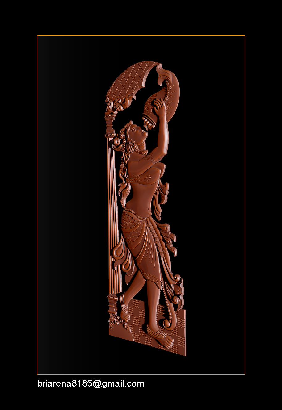 Free 3D file Door 3D Design relief for CNC 🚪・Model to download and 3D ...