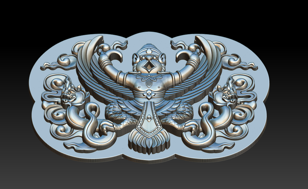 Archivo 3D Modelo 3D de Garuda Bali en bajo relieve 💍・Diseño de ...