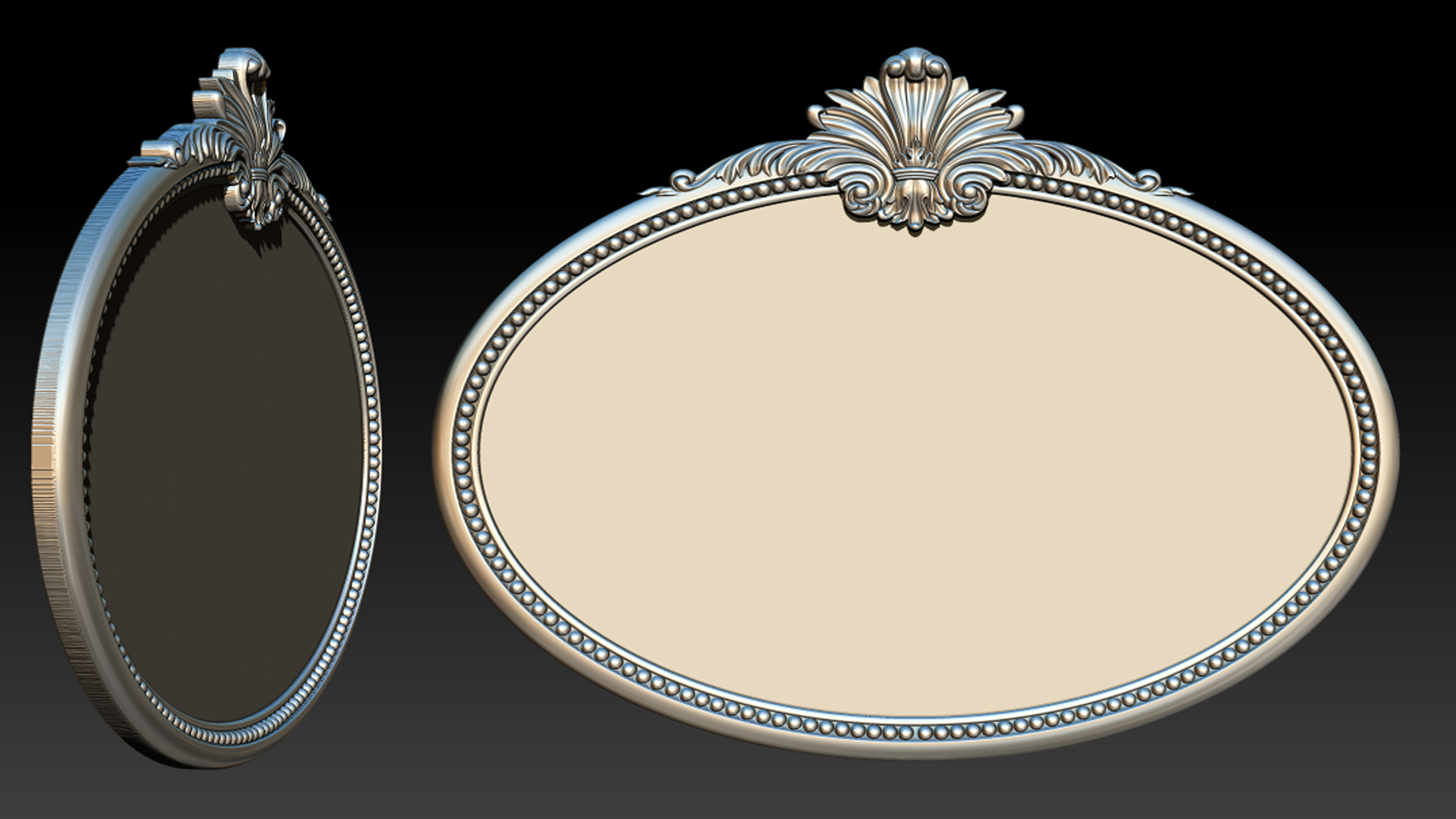 3D file Mirror classical carved frame 🪞・Template to download and 3D ...