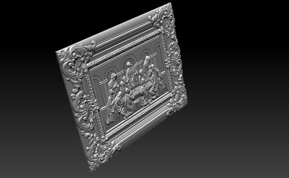 3D file CNC 3d Relief Model STL for Router 3 axis - The Last Supper 👨 ...