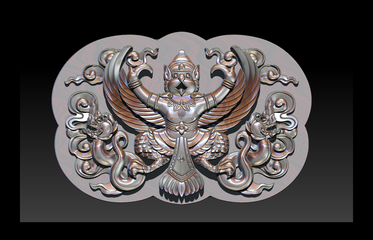 Archivo 3D Modelo 3D de Garuda Bali en bajo relieve 💍・Diseño de ...