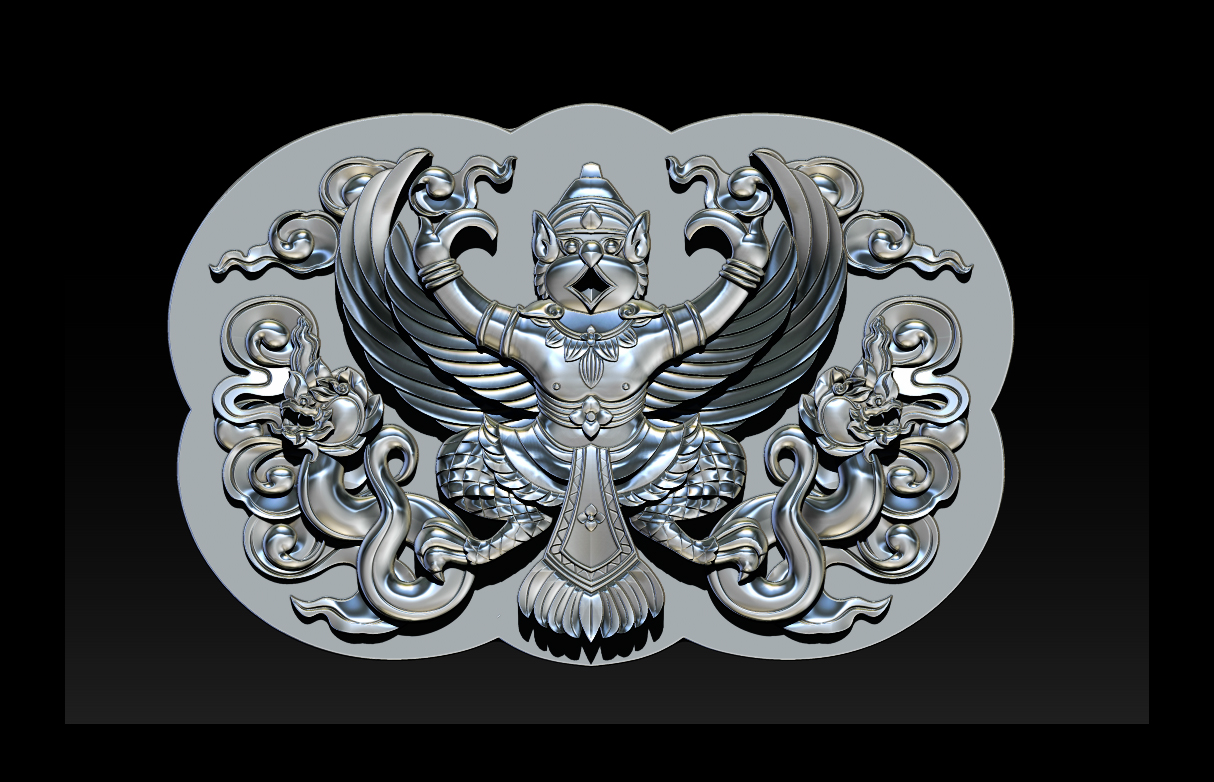 Archivo 3D Modelo 3D de Garuda Bali en bajo relieve 💍・Diseño de ...