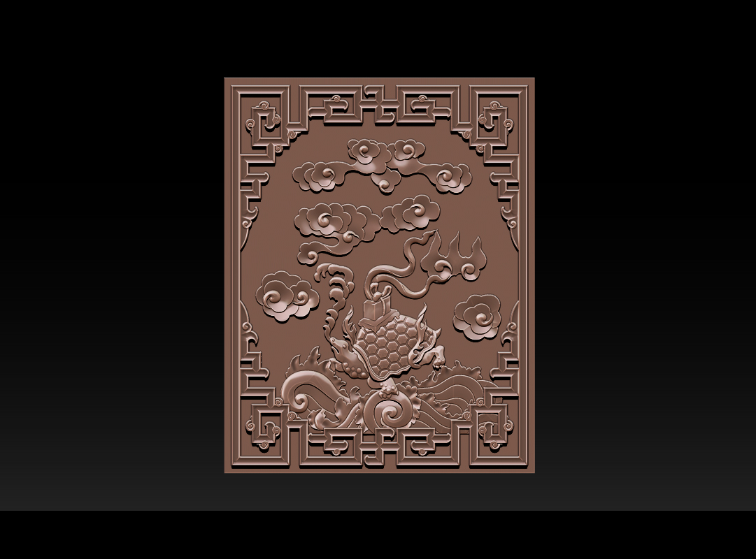 3D file Magic Turtle - cnc relief・3D printing model to download・Cults