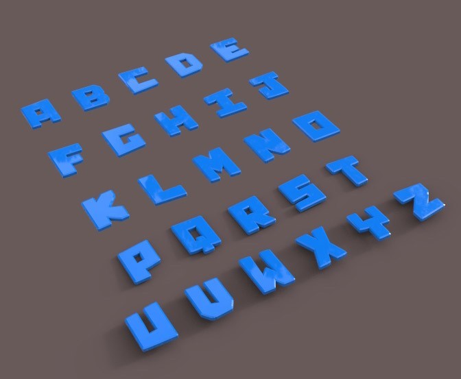 STL file English Alphabet Letters・3D printing design to download・Cults