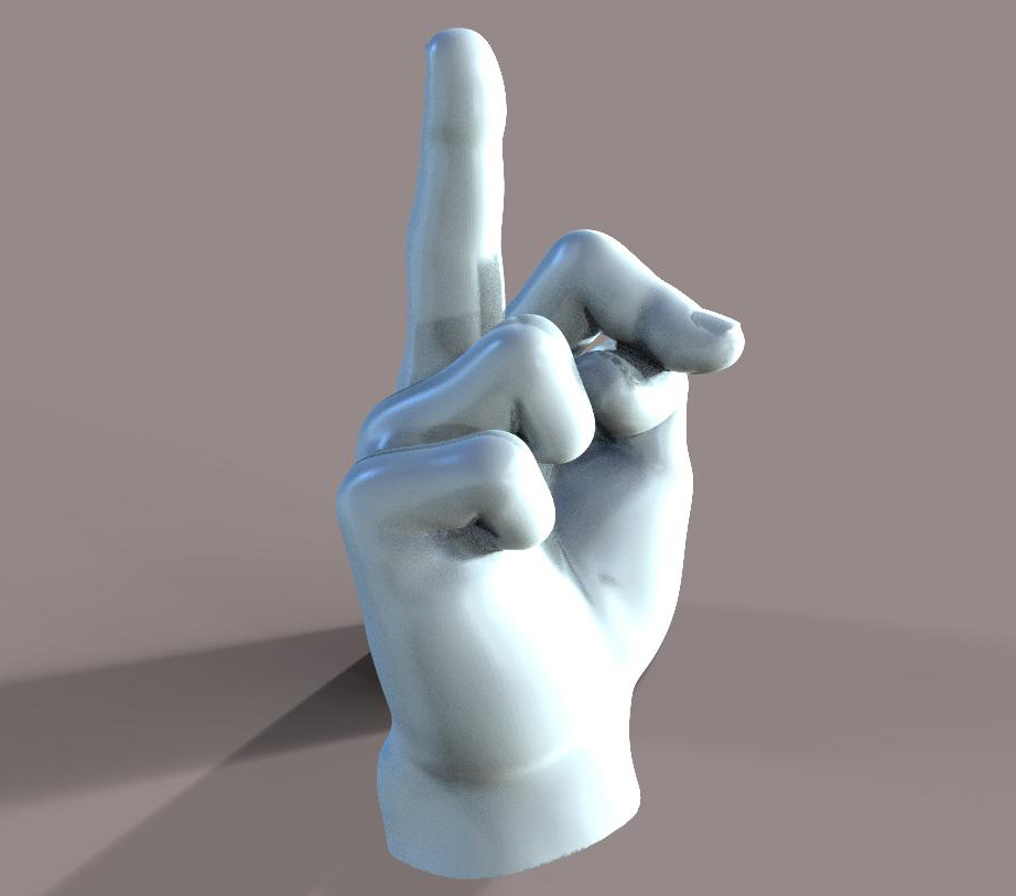 STL-Datei Middle Finger Statue Key Ring Item Holder・Design zum ...