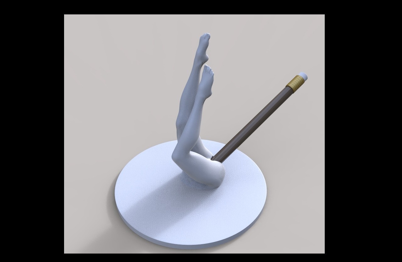 STL file Sexy Female Body Pencil Holder・Template to download and 3D ...