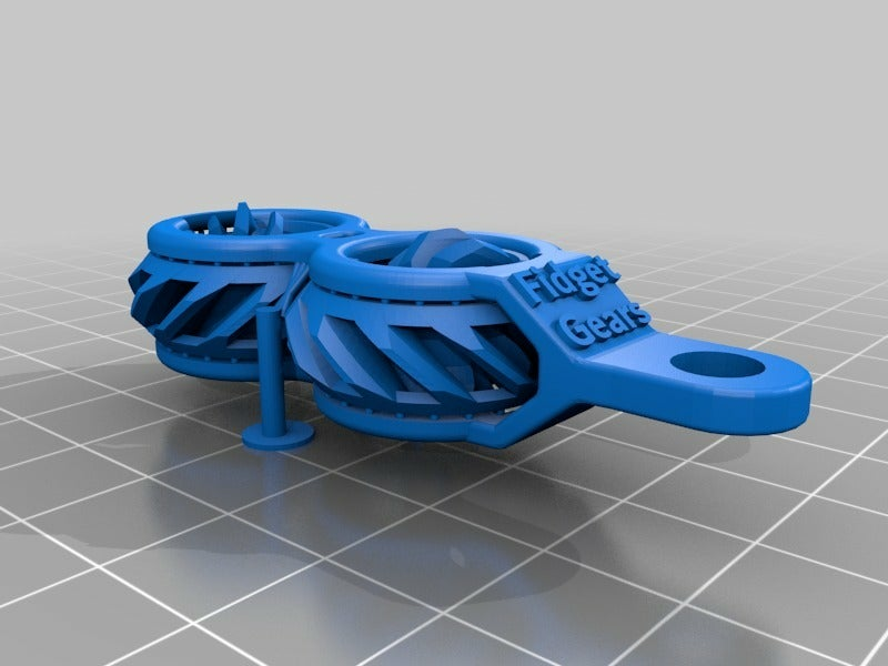 Free STL file Fidget Gears V2 Keychain Print In Place・Template to ...