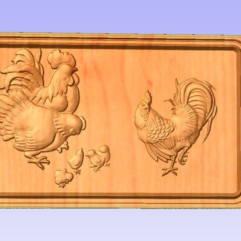 Download free STL file Chickens • 3D printable design ・ Cults