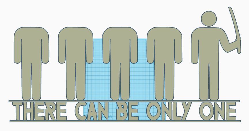 Free 3D file ThereCanBeOnlyOne・3D printing model to download・Cults