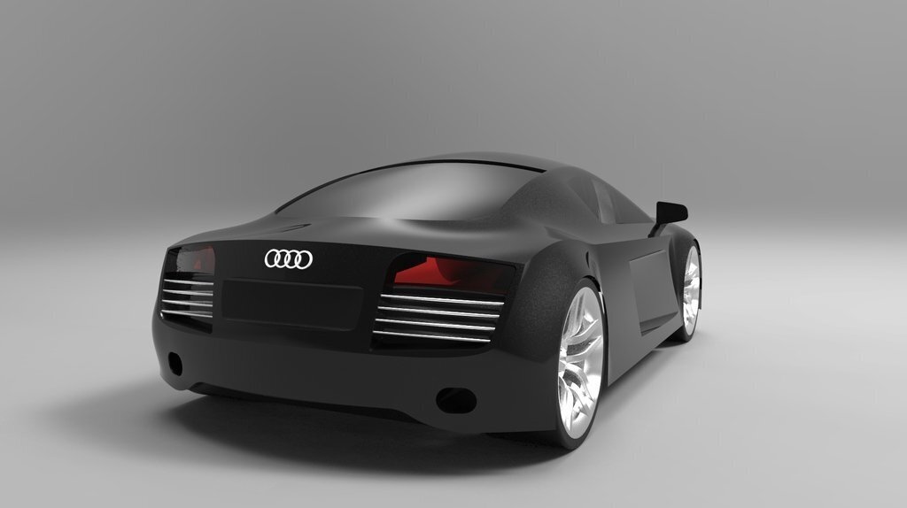 Free STL file Audi R8 Model v1・3D printer design to download・Cults
