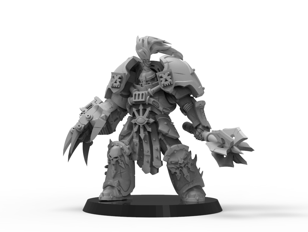 Free STL file Chaos terminator with Huge shoulders 🎲・3D printer design ...