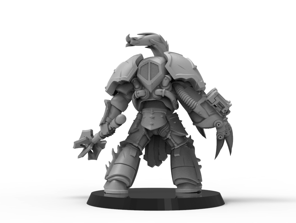 Free STL file Chaos terminator with Huge shoulders 🎲・3D printer design ...