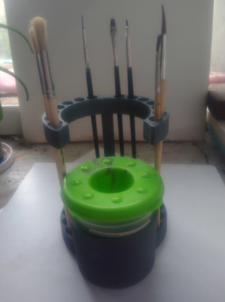 Free STL file Paint Brush Holder with Can 🎨・3D print design to download ...