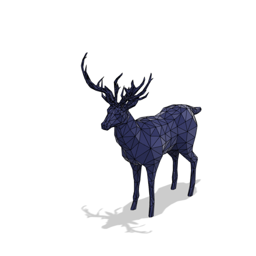 Download STL file low poly deer • 3D print template ・ Cults