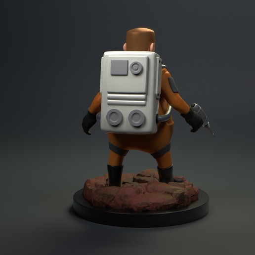Download OBJ file Cute Astronaut Firgure 3D Print Model • 3D printing ...