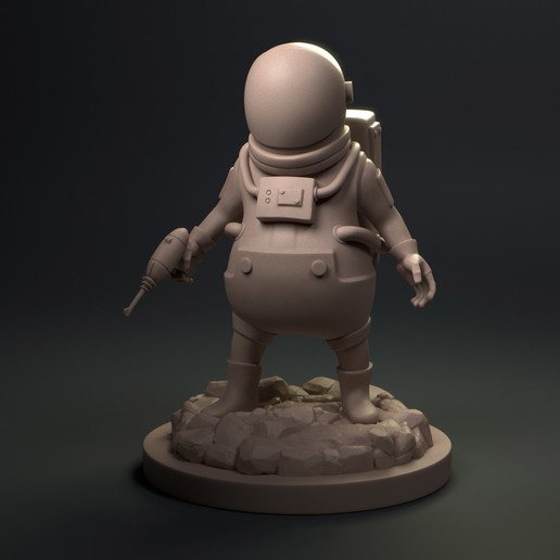 Download OBJ file Cute Astronaut Firgure 3D Print Model • 3D printing ...