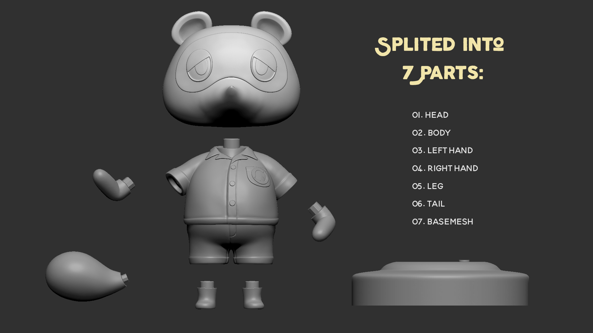 Fichier 3D Evil Tom Nook - Figure de passage d'animaux・Objet pour ...