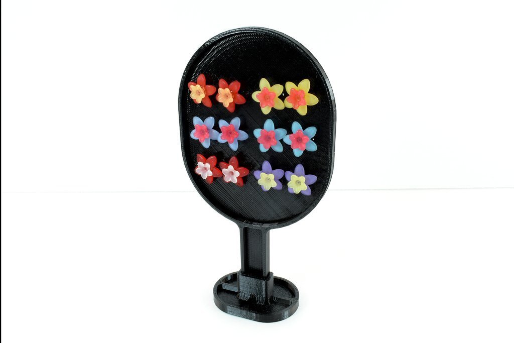 Free STL file Stud Mount Earring Jewelry Photographing Display・3D ...