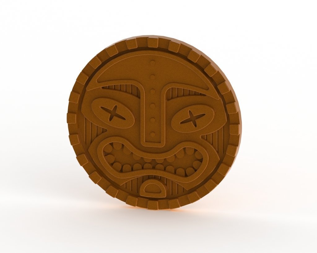 Free STL file Tiki Coaster・3D printable model to download・Cults