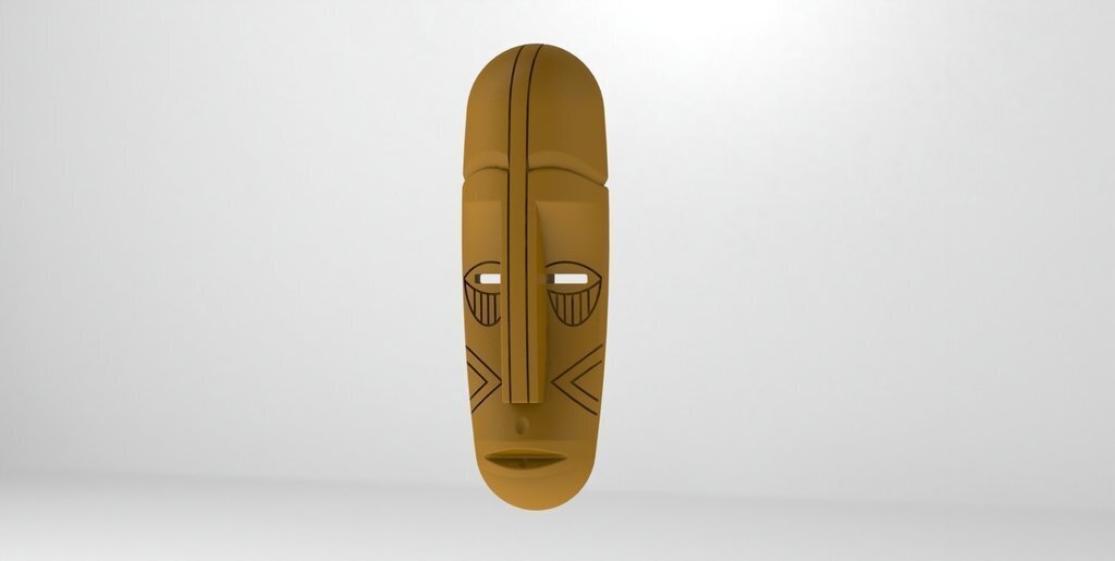 Бесплатный STL файл Tribal Mask・3D-печатная модель для загрузки・Cults
