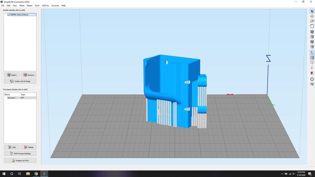 Free 3D file GEPRC mark4 HD5 Hero 8・3D printer model to download・Cults