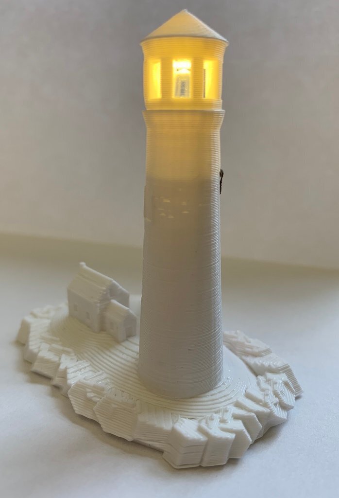 Free STL file Tiny LED Lighthouse 🏠・3D printing idea to download・Cults