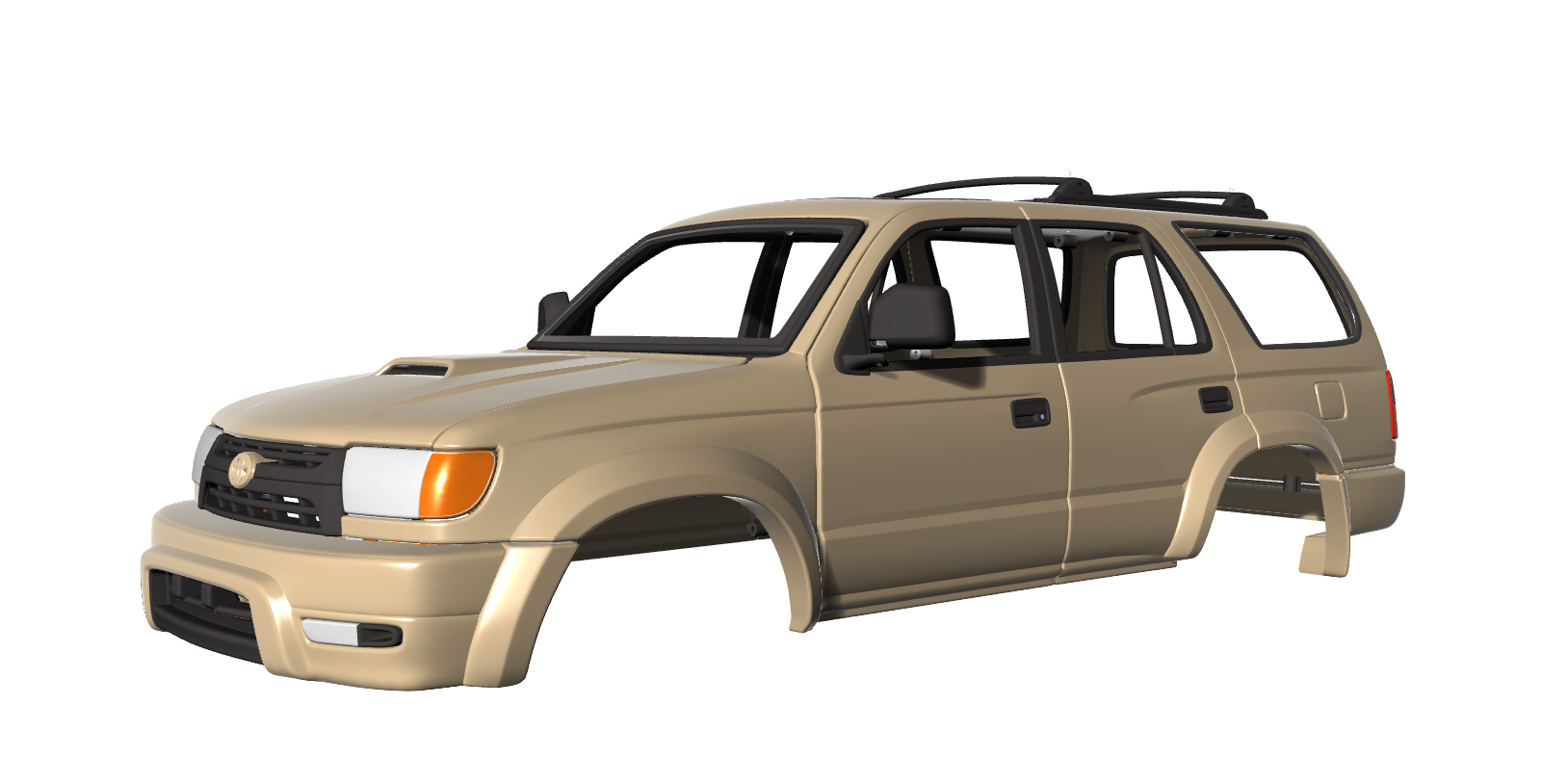 STL file TOYOTA 4RUNNER 1999 313MM 🚗・3D print object to download・Cults