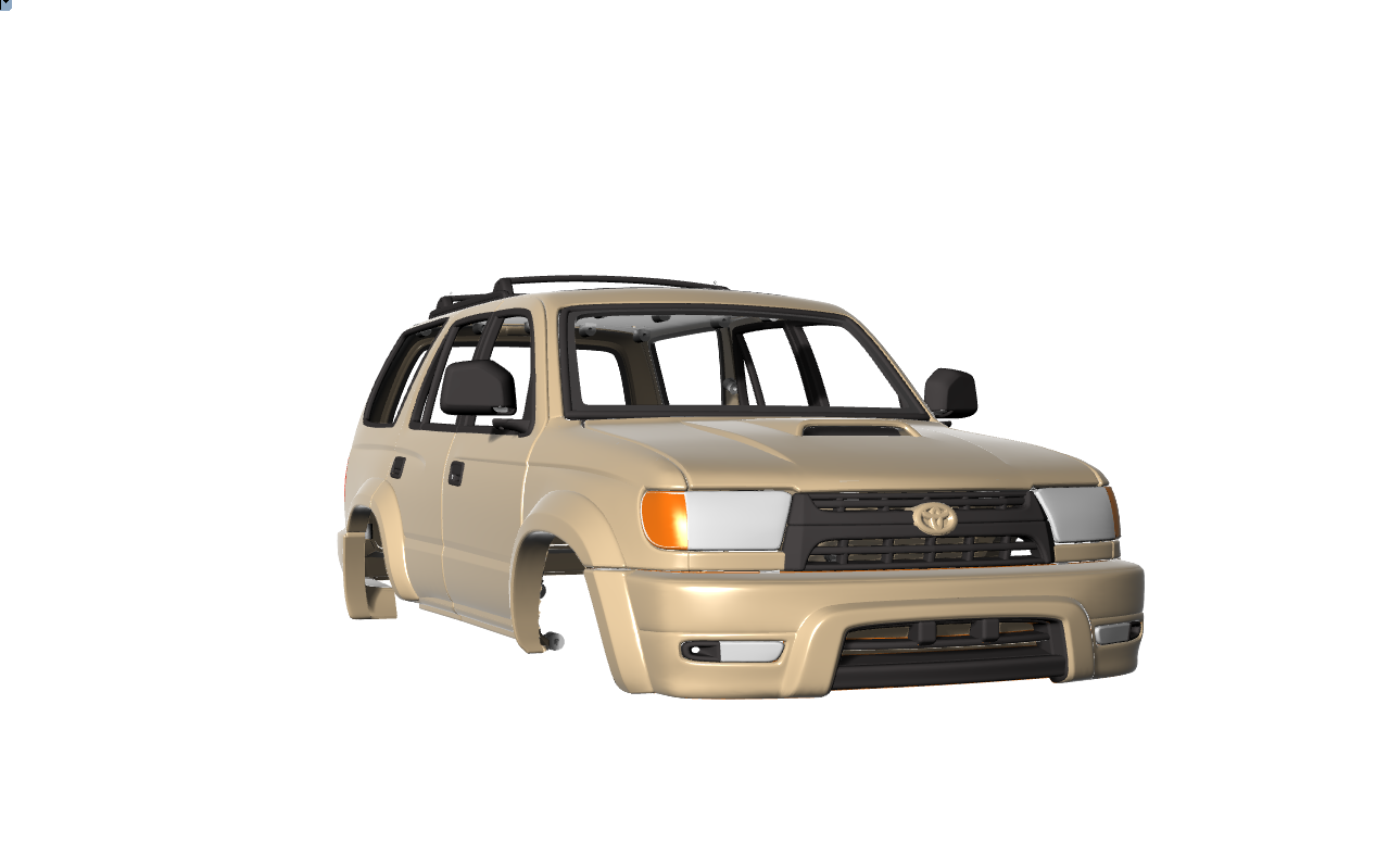 STL file TOYOTA 4RUNNER 1999 313MM 🚗・3D print object to download・Cults