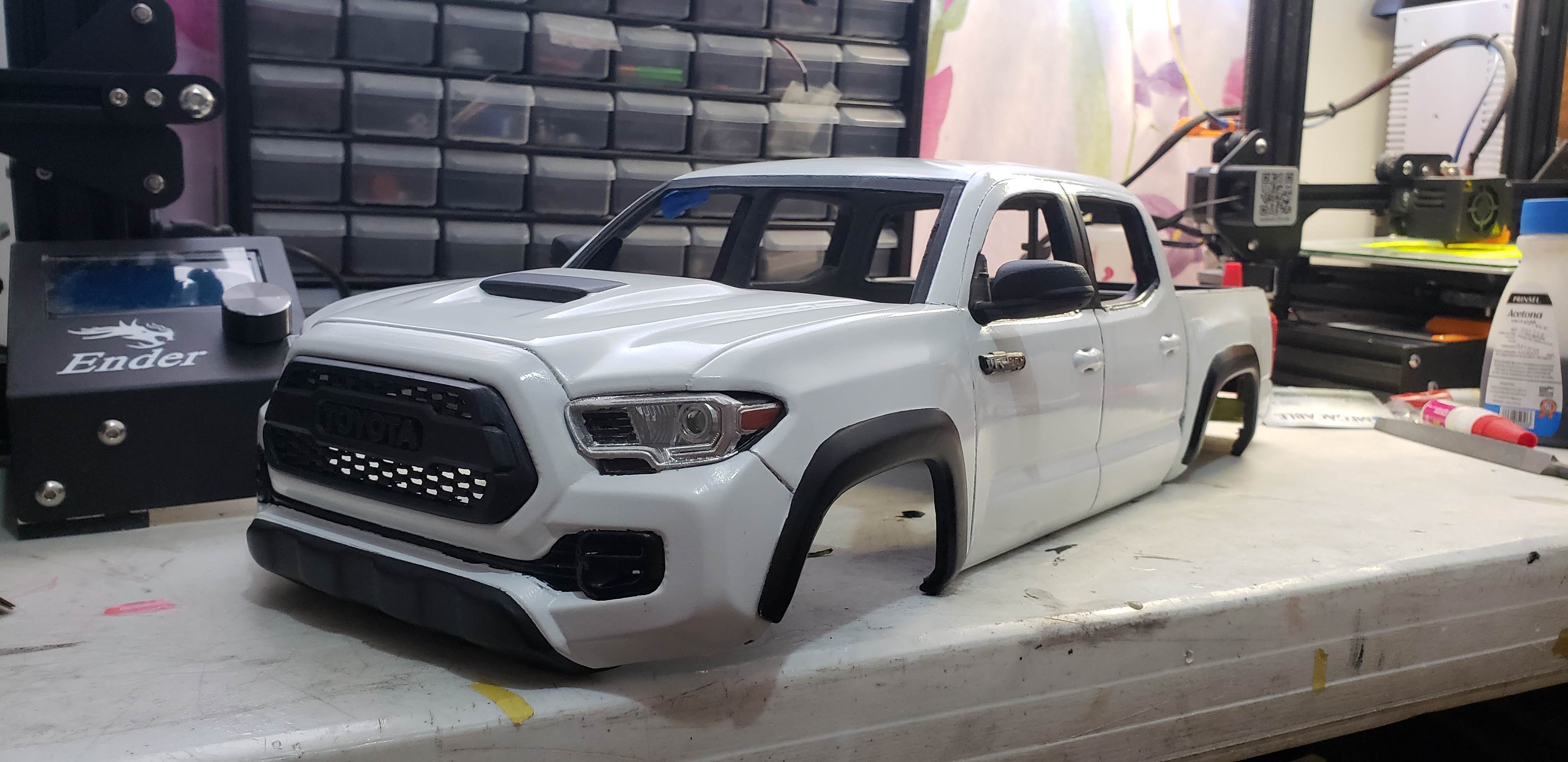 3D file toyota tacoma trd pro 1/10 313 mm body 🚗・3D printing template ...