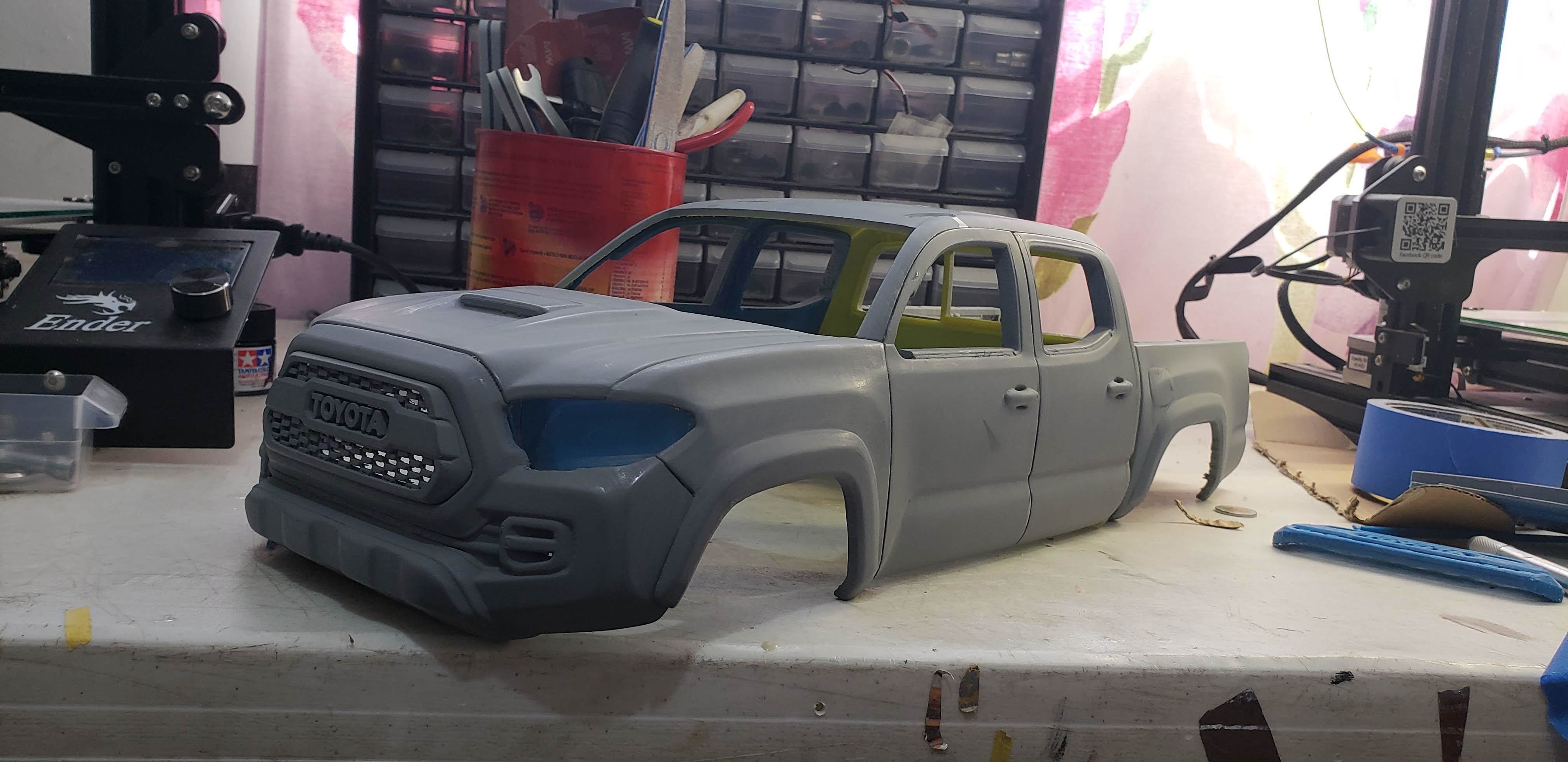 3D file toyota tacoma trd pro 1/10 313 mm body 🚗・3D printing template ...