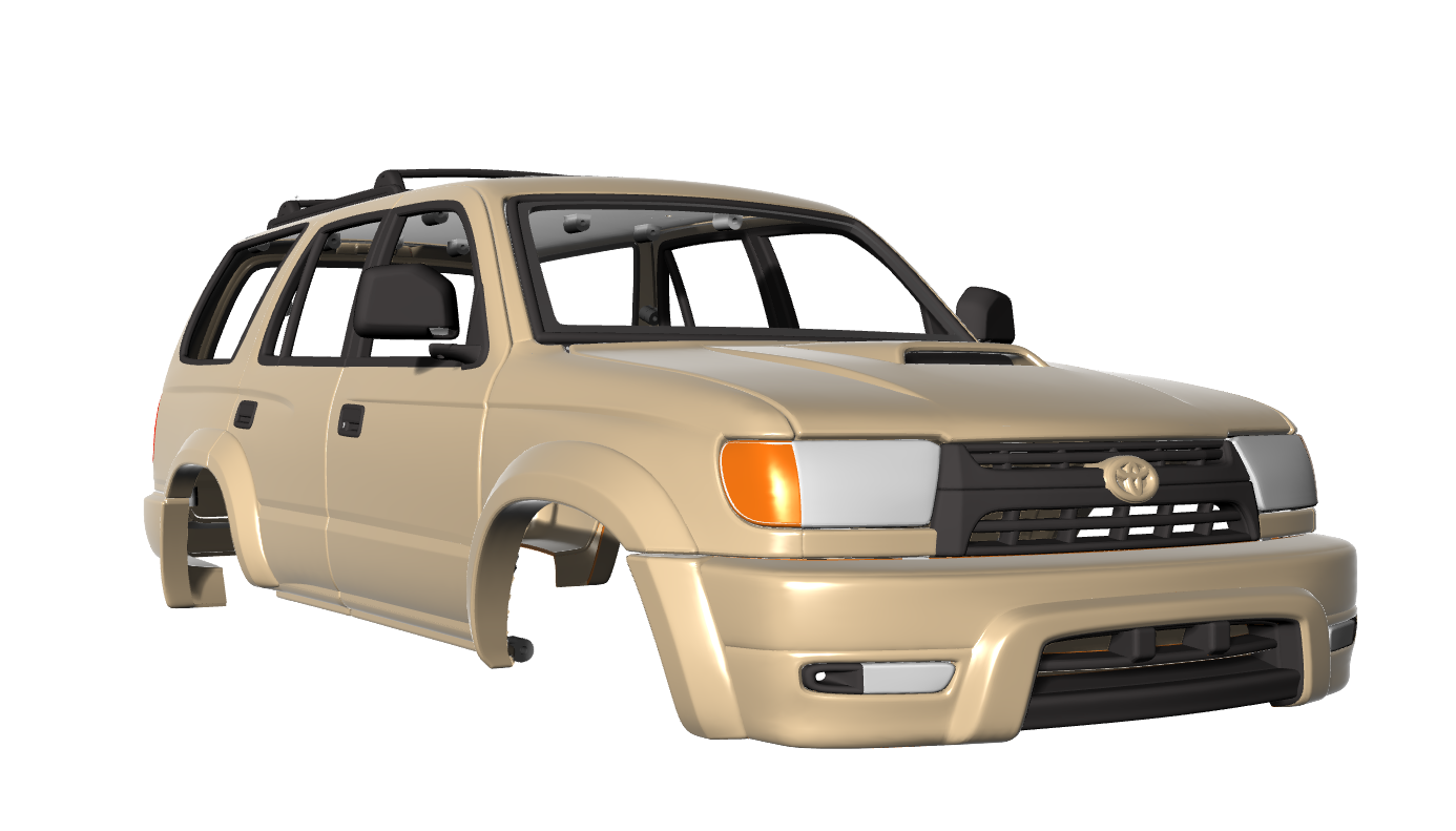 STL file TOYOTA 4RUNNER 1999 313MM 🚗・3D print object to download・Cults
