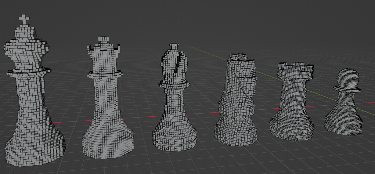 STL file Block Style Chess ♟️・Template to download and 3D print・Cults