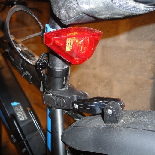 Download free STL file tail light support on seat tube • 3D printer ...