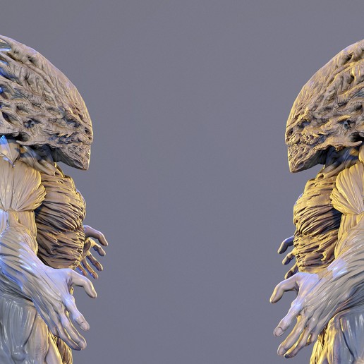 Download STL file Monster Beast Printable 3d Sculpt 3D model • Template ...