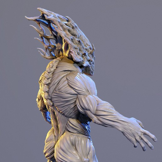 Download STL file Monster Beast Printable 3d Sculpt 3D model • Template ...