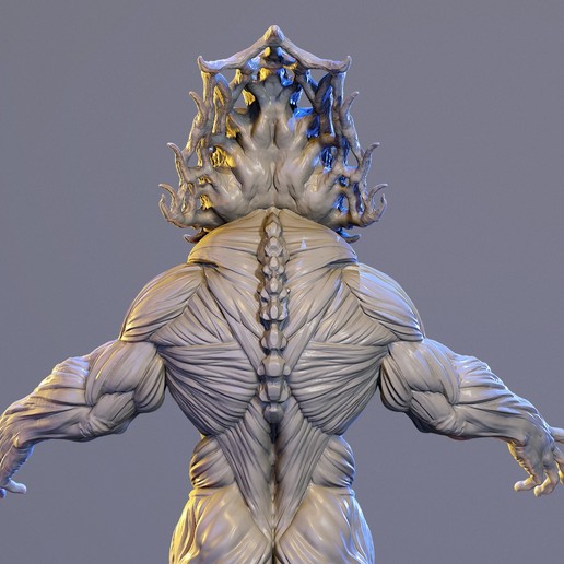 Download STL file Monster Beast Printable 3d Sculpt 3D model • Template ...