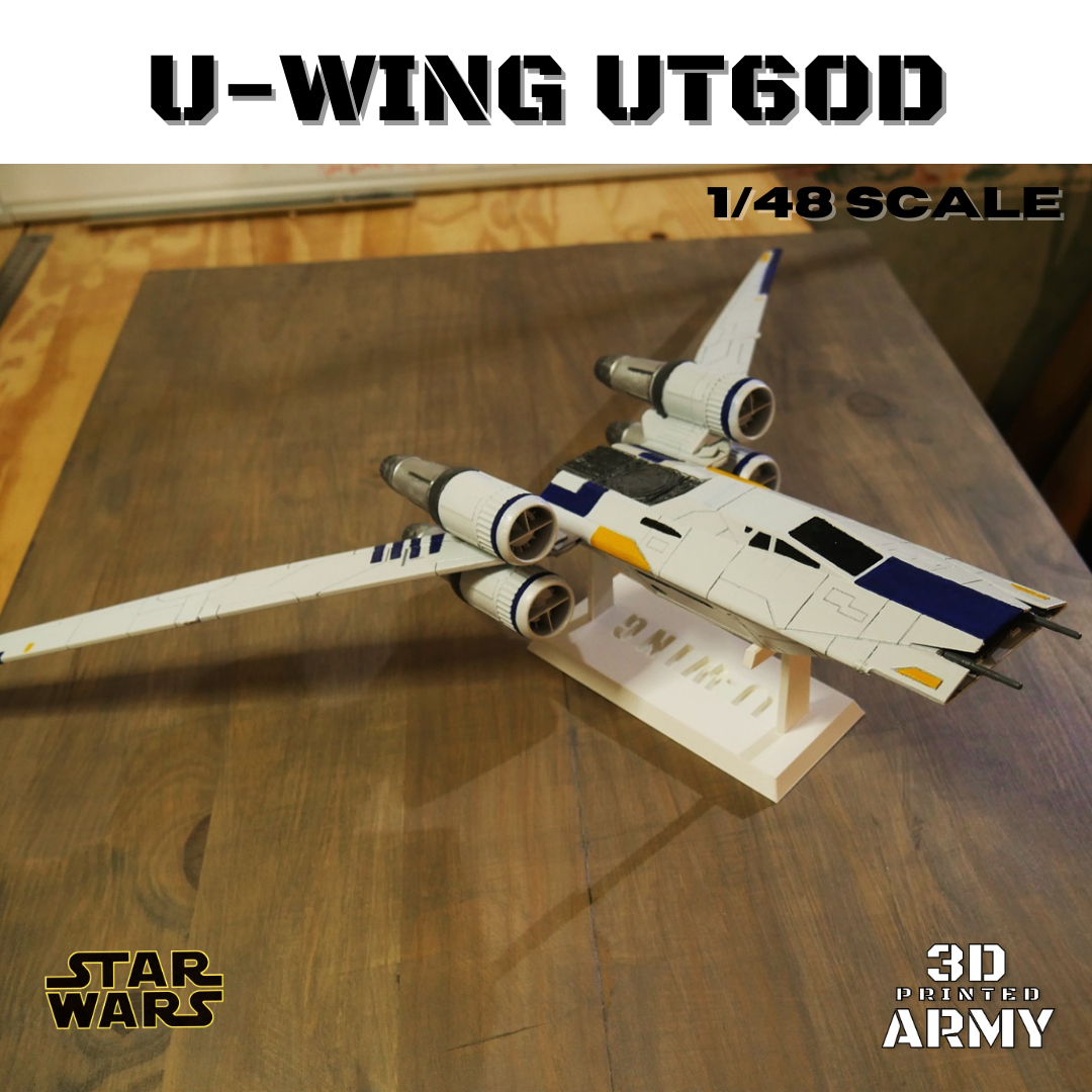 STL file STAR WARS U-WING UT60D with basement ⭐・3D print model to ...