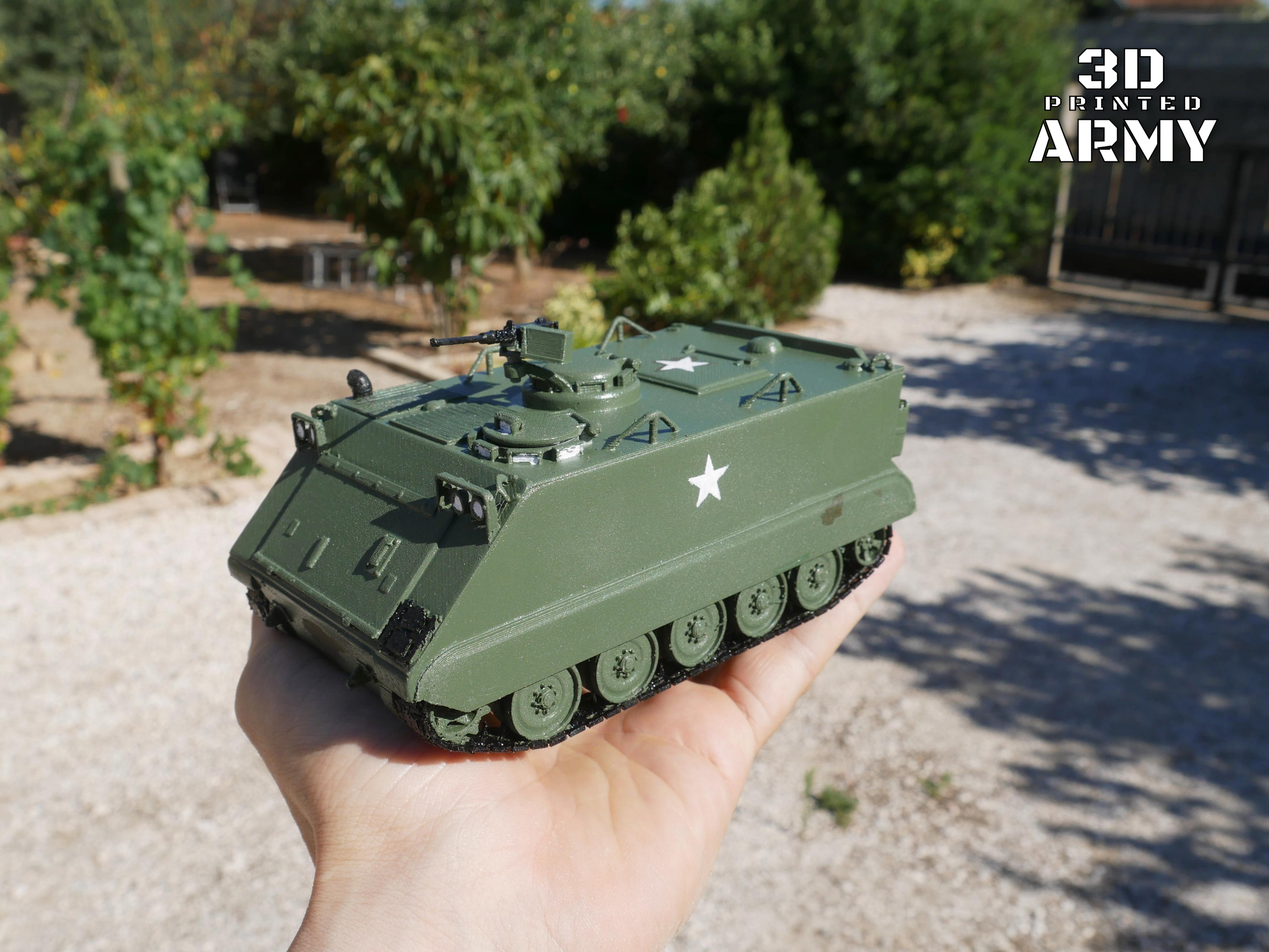 STL file M113 APC - armored vehicle 🪖・3D printing model to download・Cults