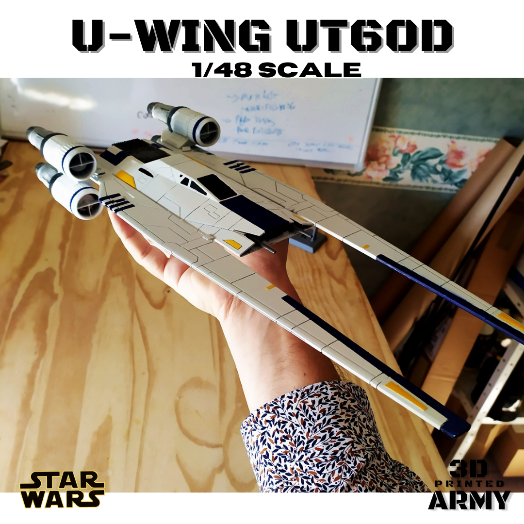 STL file STAR WARS U-WING UT60D with basement ⭐・3D print model to ...