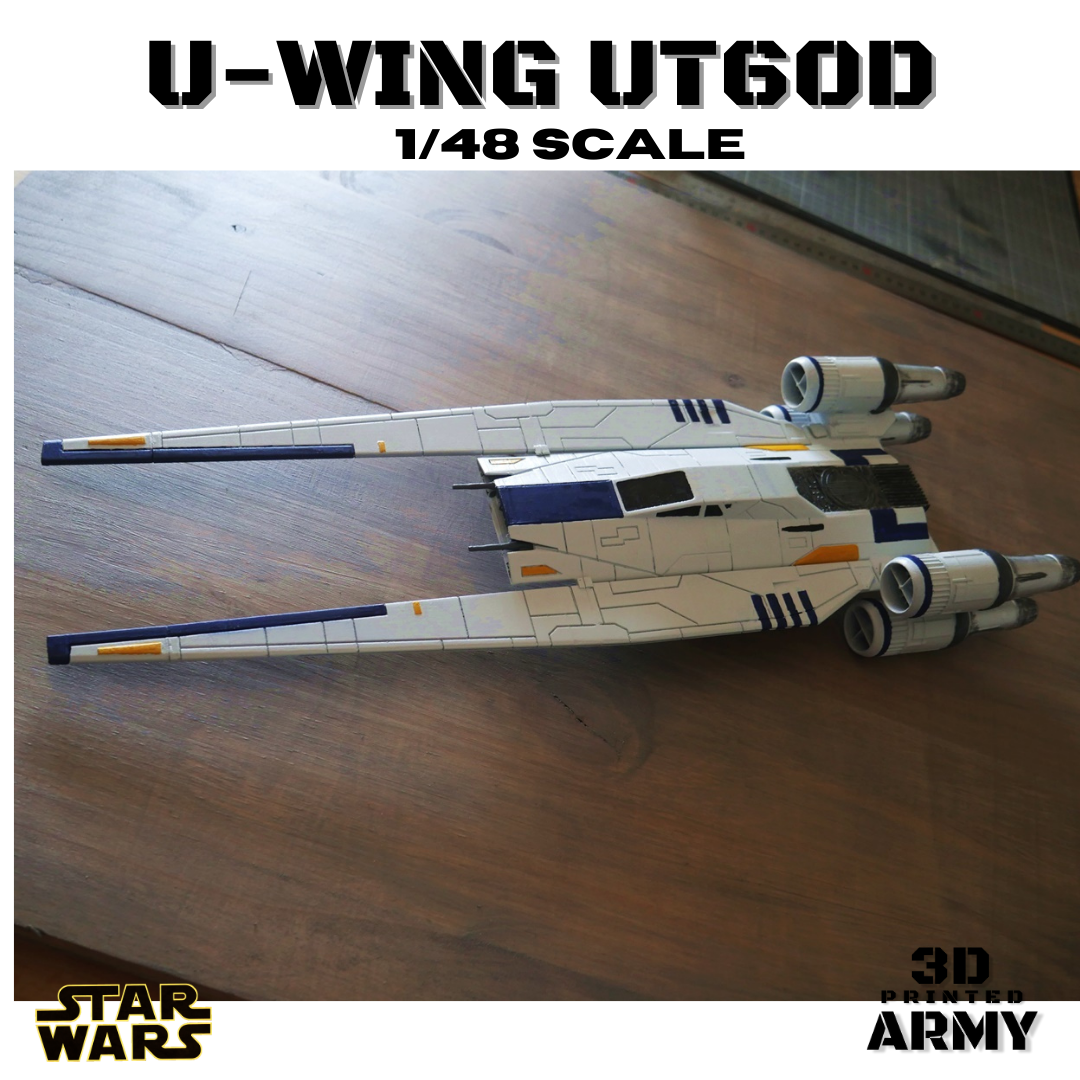 STL file STAR WARS U-WING UT60D with basement ⭐・3D print model to ...