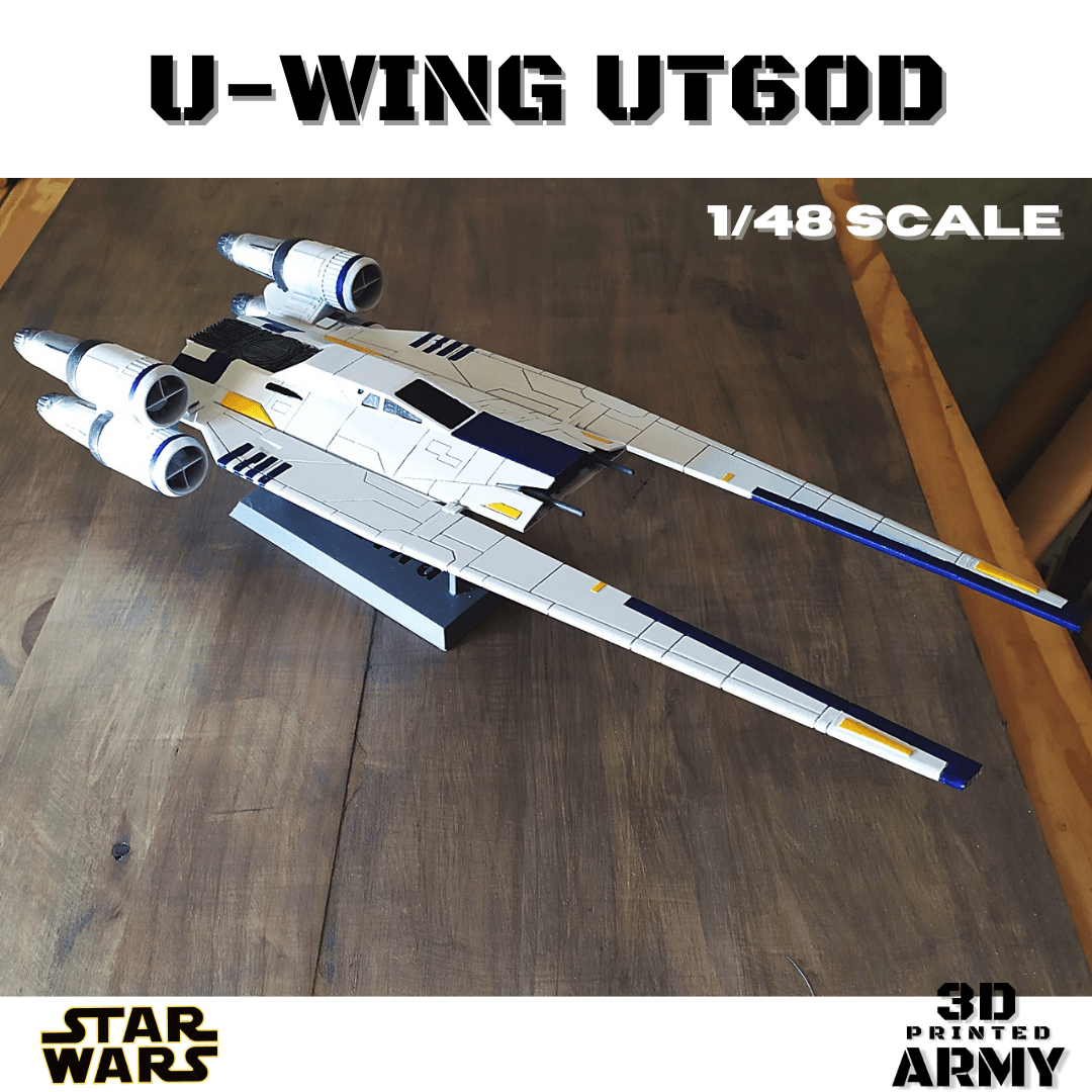 STL file STAR WARS U-WING UT60D with basement ⭐・3D print model to ...
