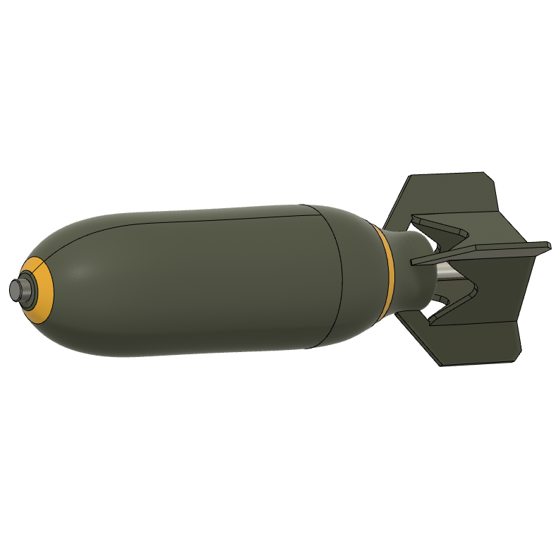 Free STL file M64 American Bomb ( WW2 Vietnam War ) 💣・3D printing ...