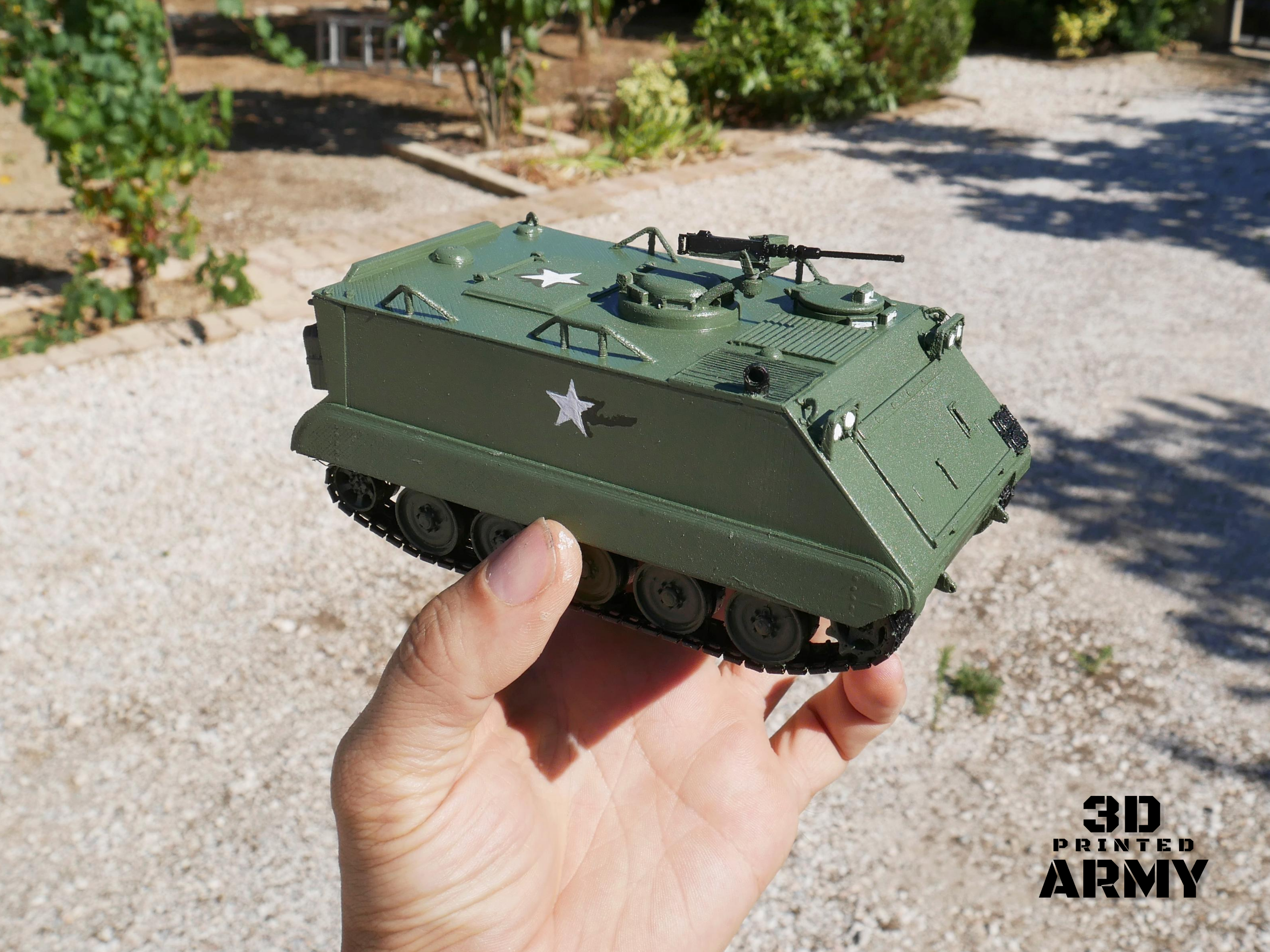 STL file M113 APC - armored vehicle 🪖・3D printing model to download・Cults
