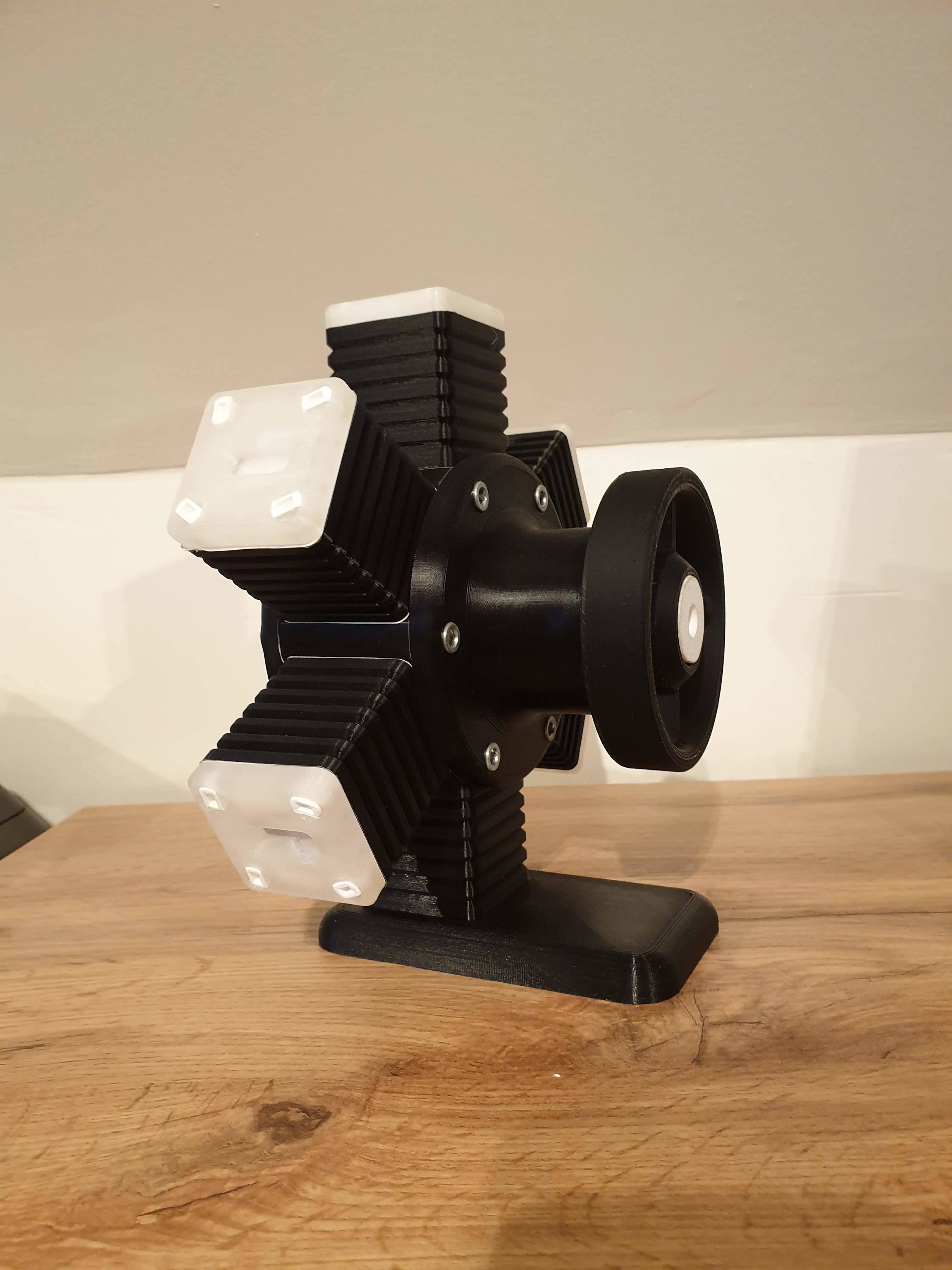 STL file working 6cilinder radial air engine 👽・3D print model to ...